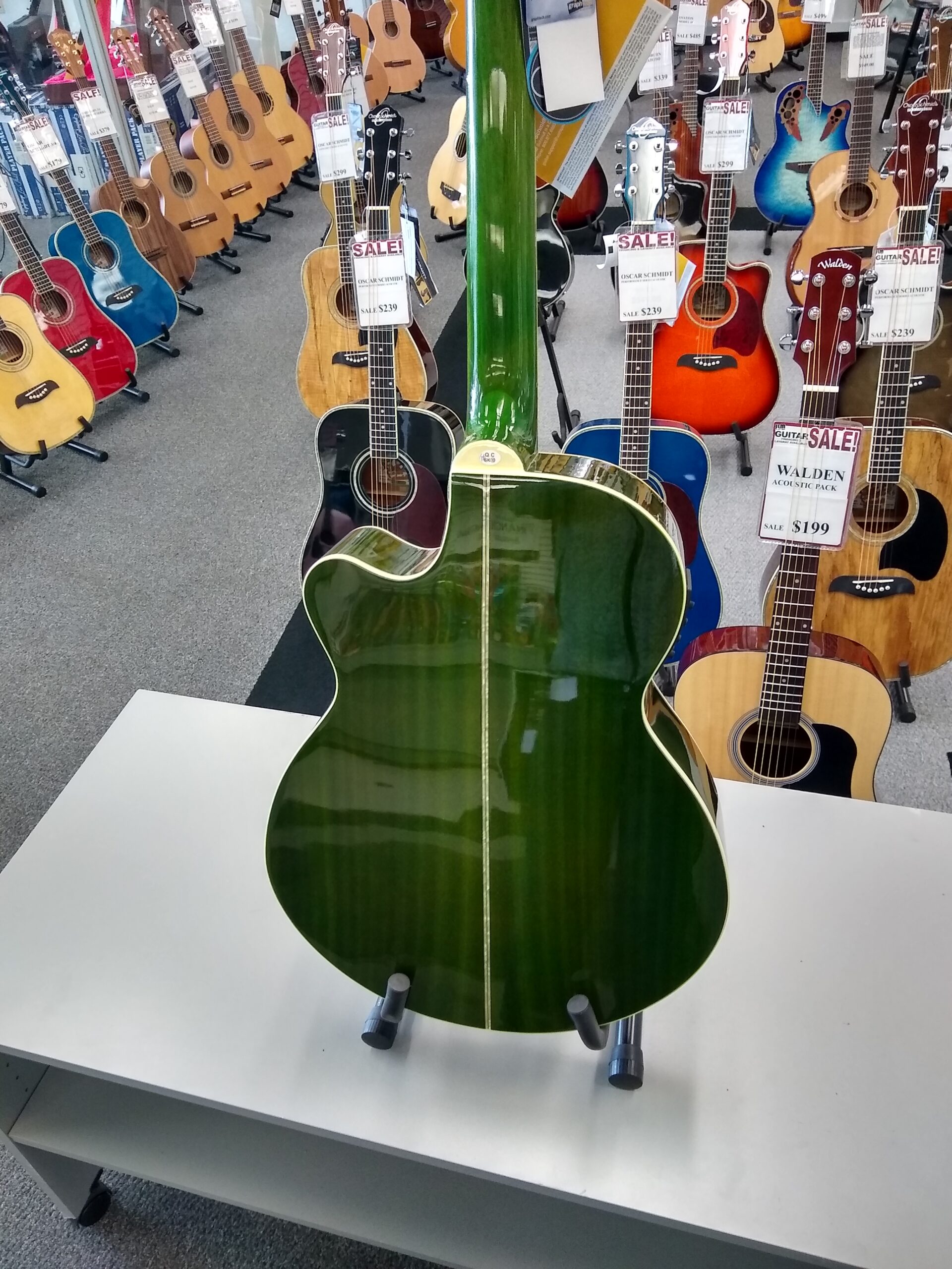 Oscar Schmidt Performance Series OG10 Guitar Forest Burst - Jim Laabs ...