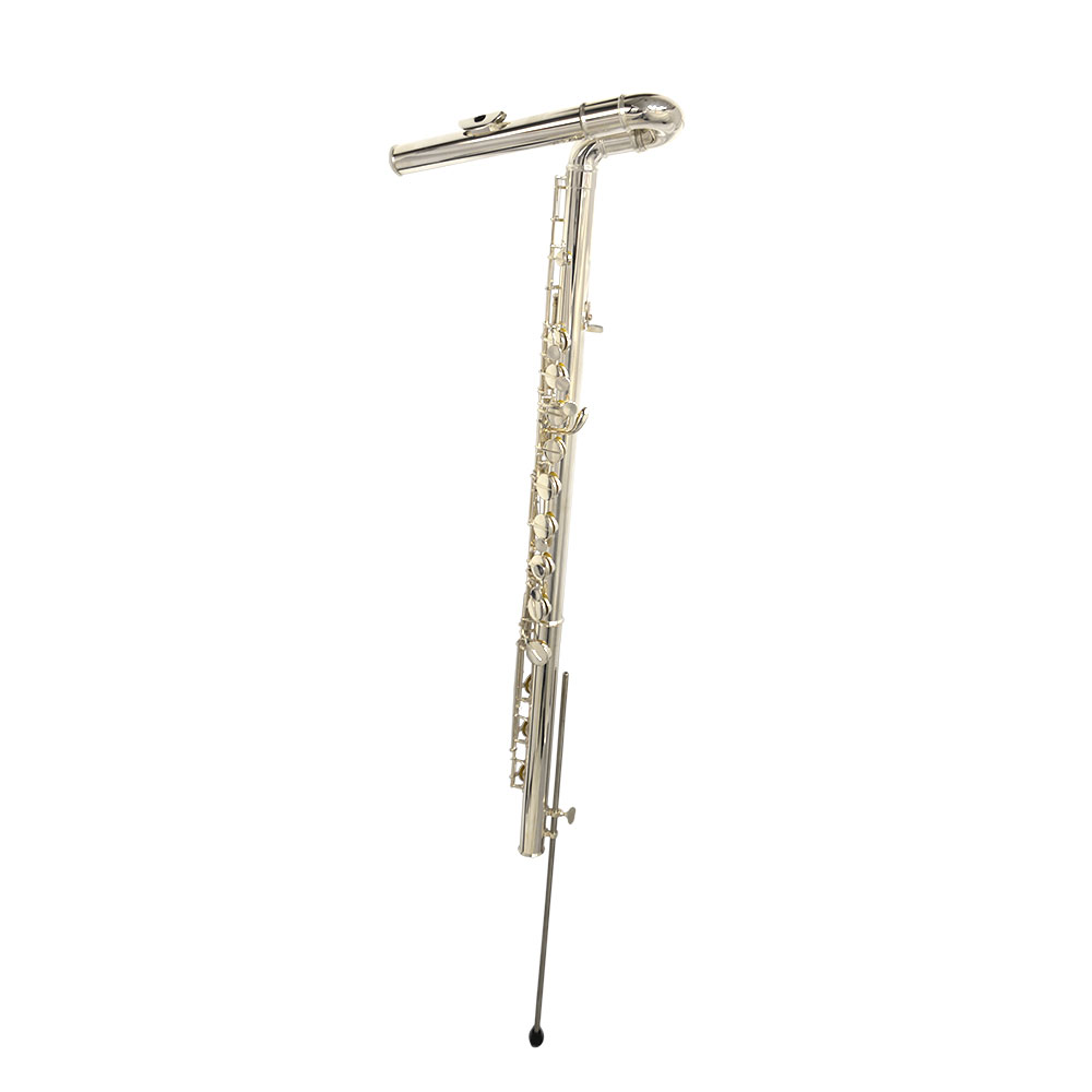 Schiller Elite Studio Standing Bass Flute with Large Bore and Silver ...