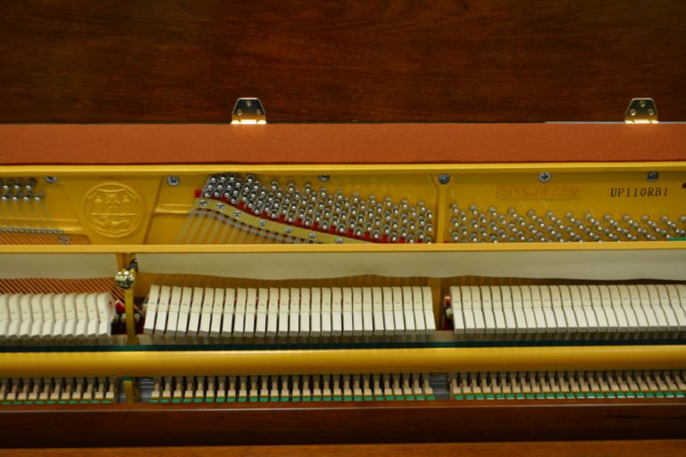 Ritmuller 110 Decorator Console Piano Cherry Finish - Jim Laabs Music Store