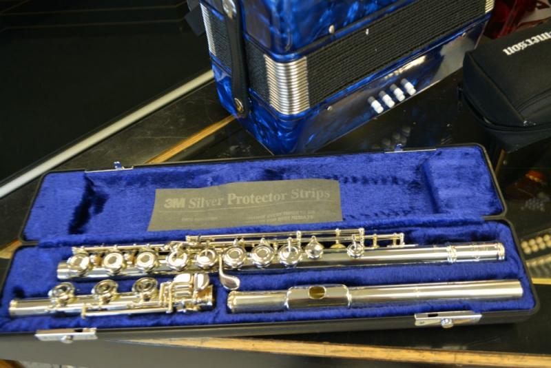 Emerson Solid Silver Open Hole Flute - Jim Laabs Music Store