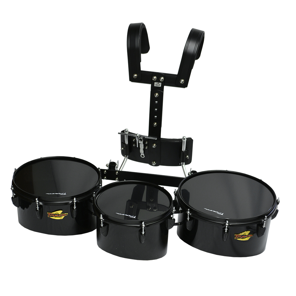 Trixon Field Series Pro Marching Toms - Set of 3 - Black - Jim Laabs ...