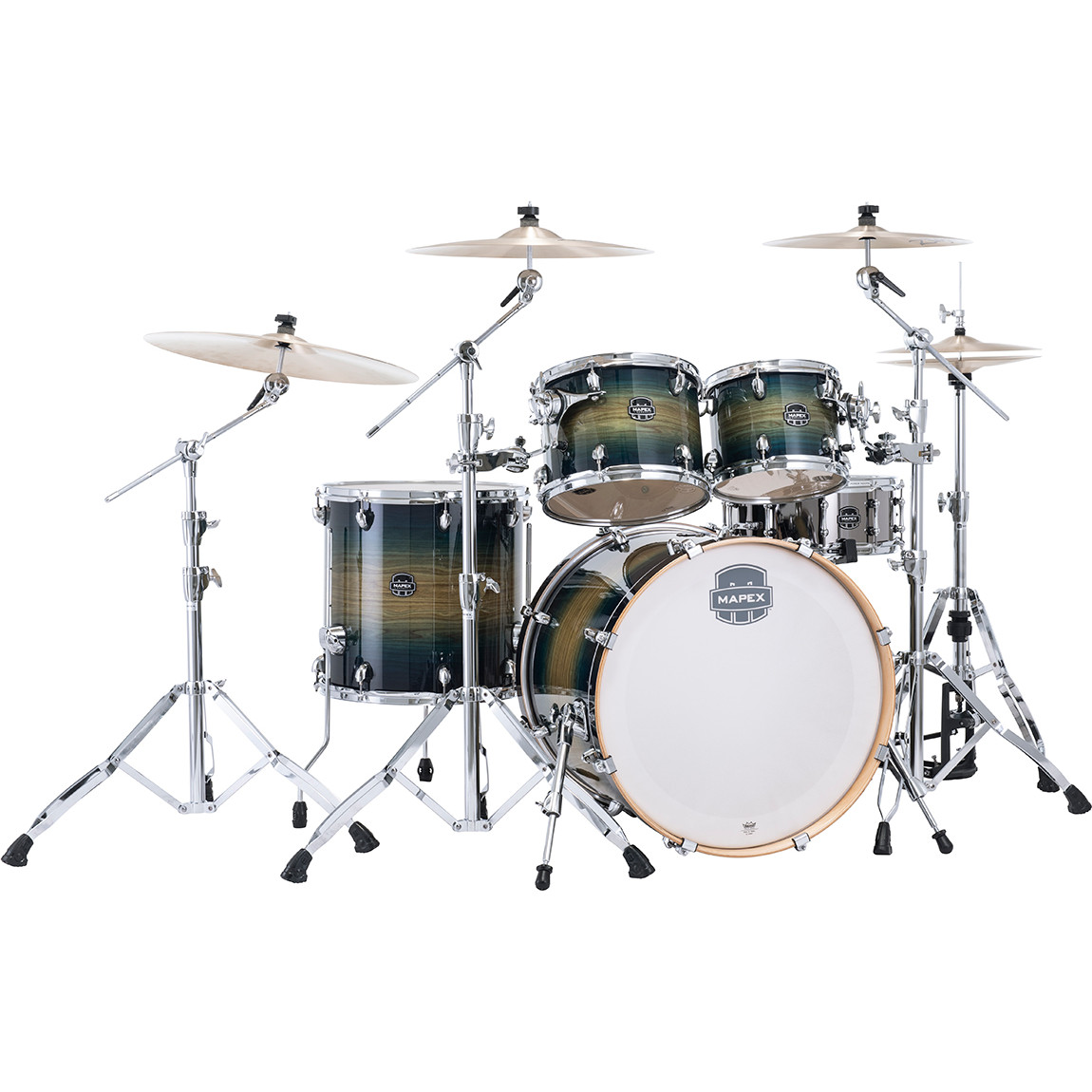 Mapex Armory 5-Piece Rock Shell Pack - Rainforest Burst - Jim Laabs ...