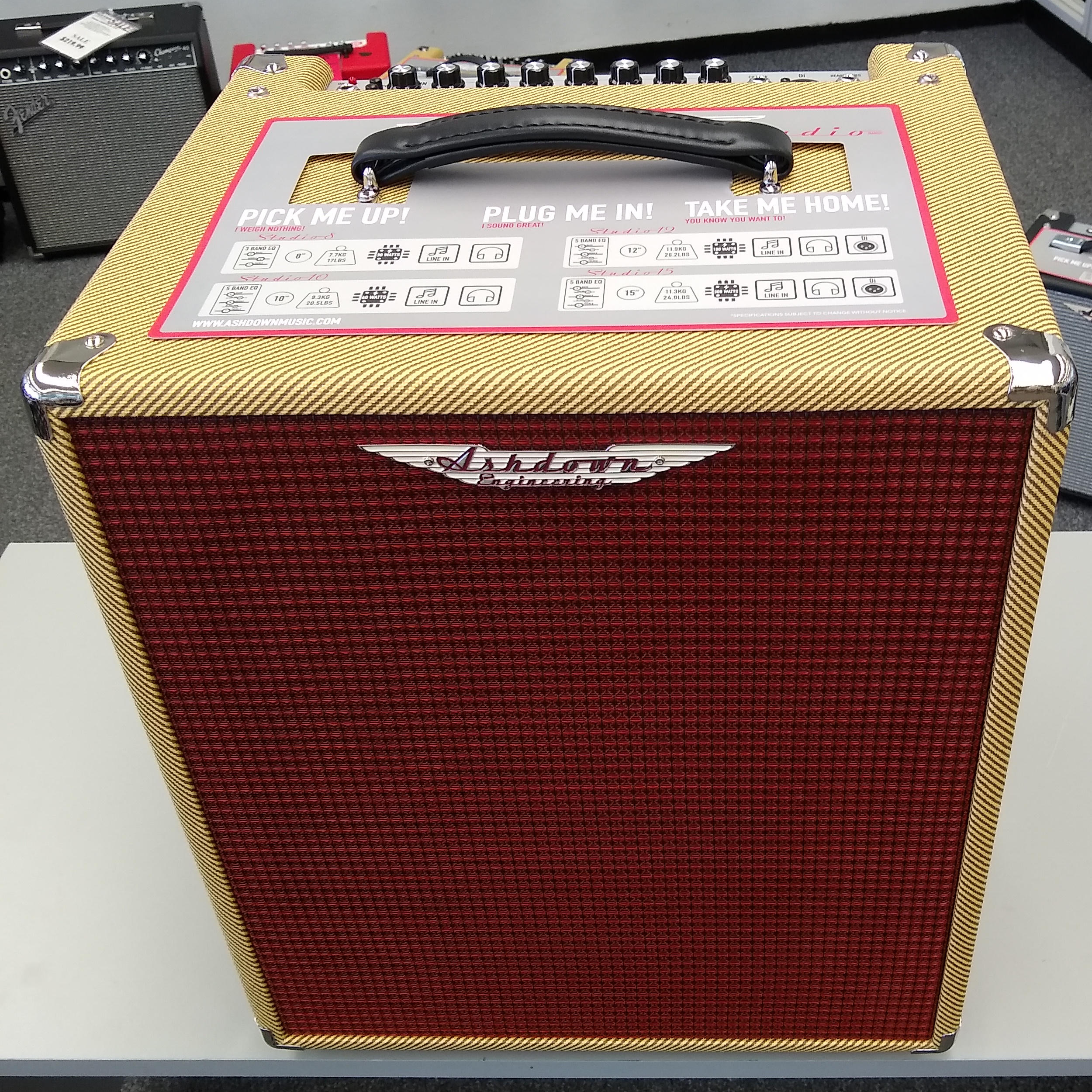 Ashdown Studio 12 Bass Amplifier 25th Anniversary Tweed - Jim Laabs Music Store