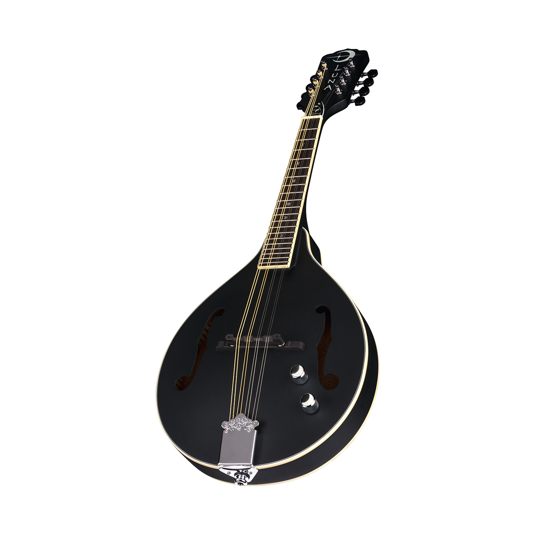 Luna Moonbird A-Style Mandolin A/E - Satin Black - Jim Laabs Music Store