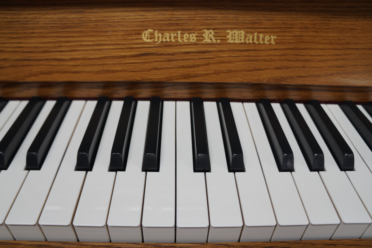 Charles Walter Professional Upright Console Piano - Jim Laabs Music Store
