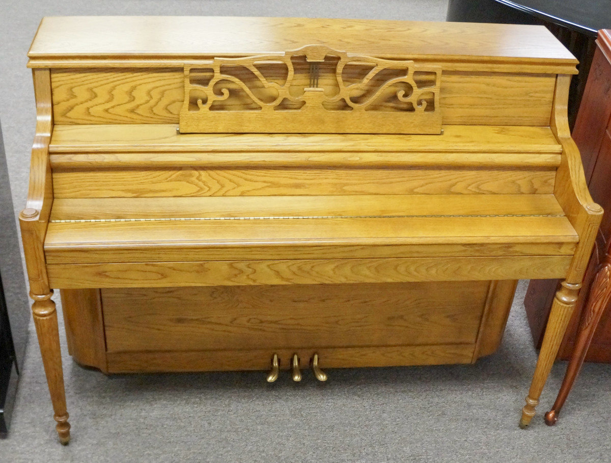 Charles Walter Professional Upright Console Piano - Jim Laabs Music Store