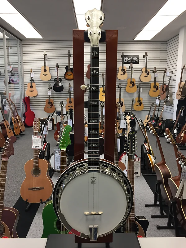 Deering Sierra Limited Edition Deluxe 5-String Banjo Natural Mahogany ...