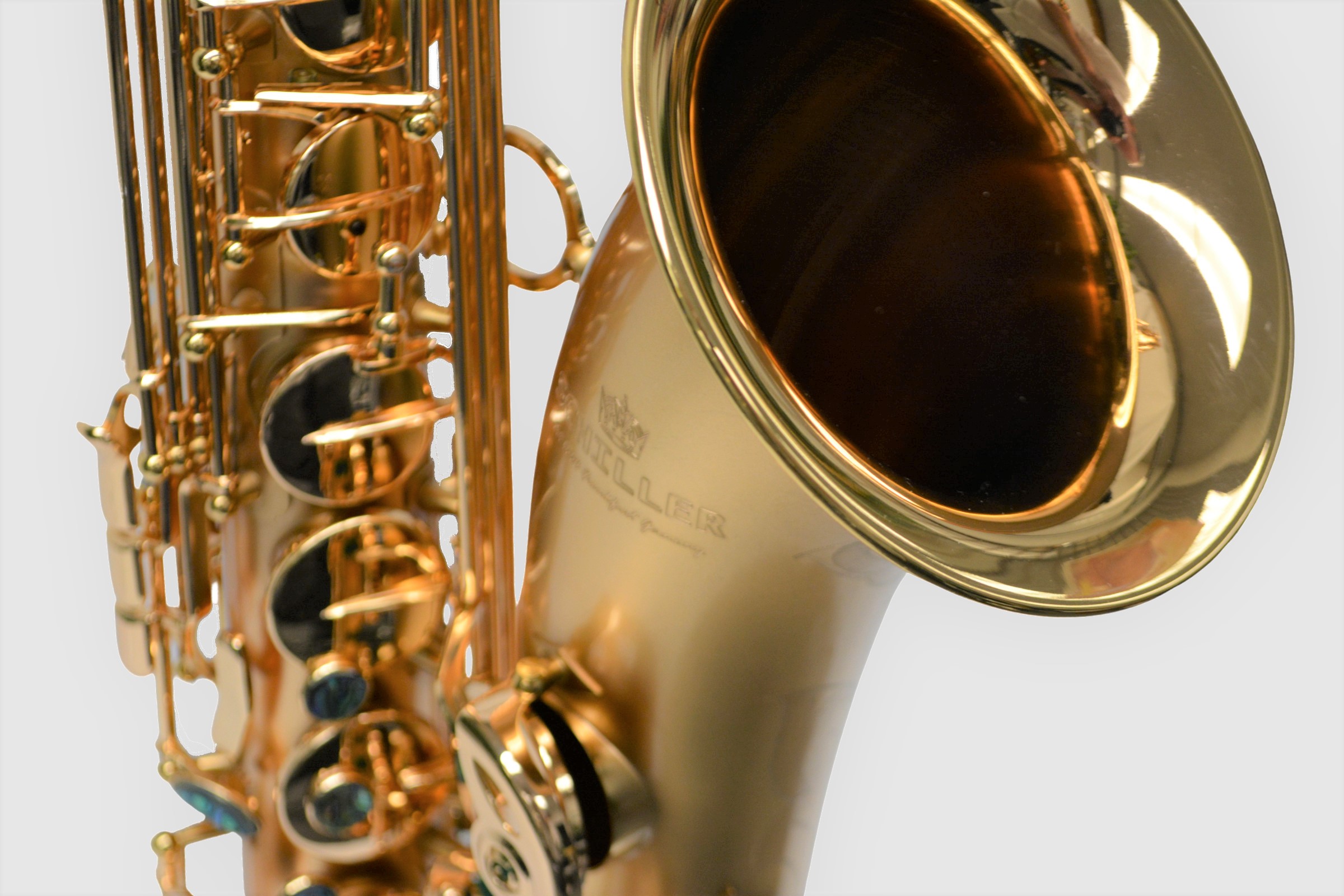 Schiller Elite Luxus V Tenor Saxophone Satin Gold - Jim Laabs Music Store