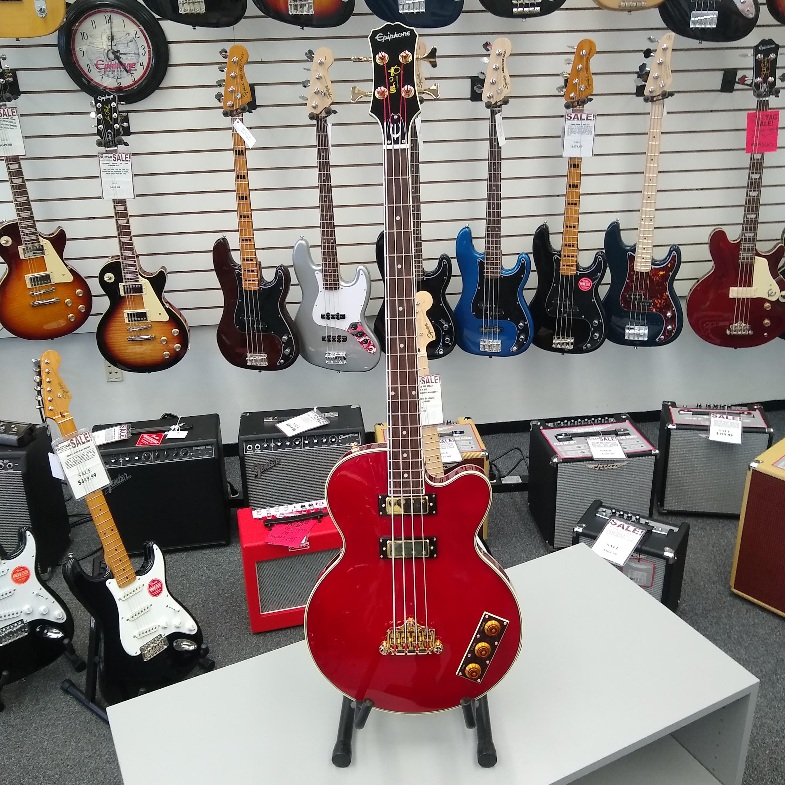Epiphone Allen Woody Rumblekat Bass Wine Red - Jim Laabs Music Store