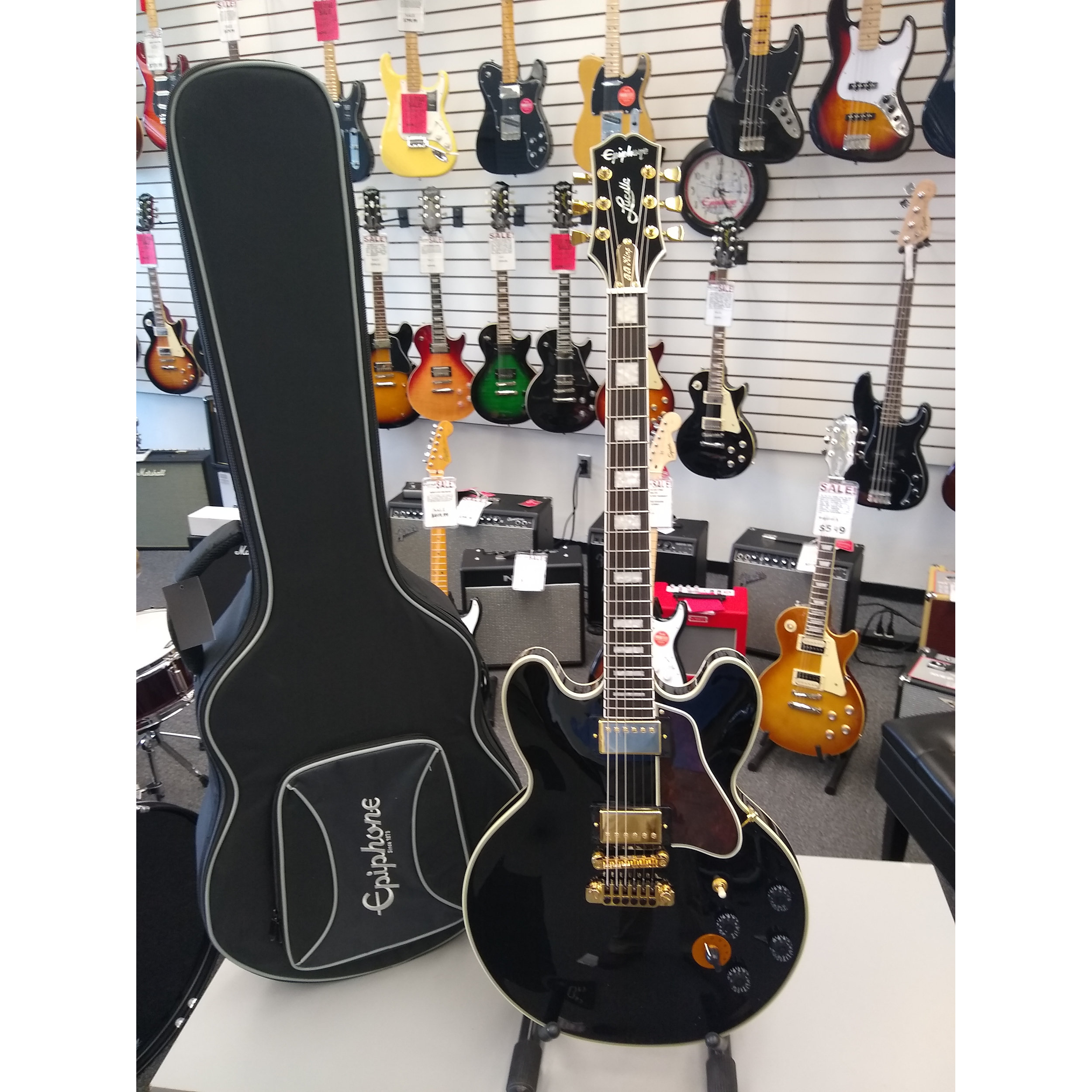 Epiphone B.B. King Lucille Black Polish - Jim Laabs Music Store