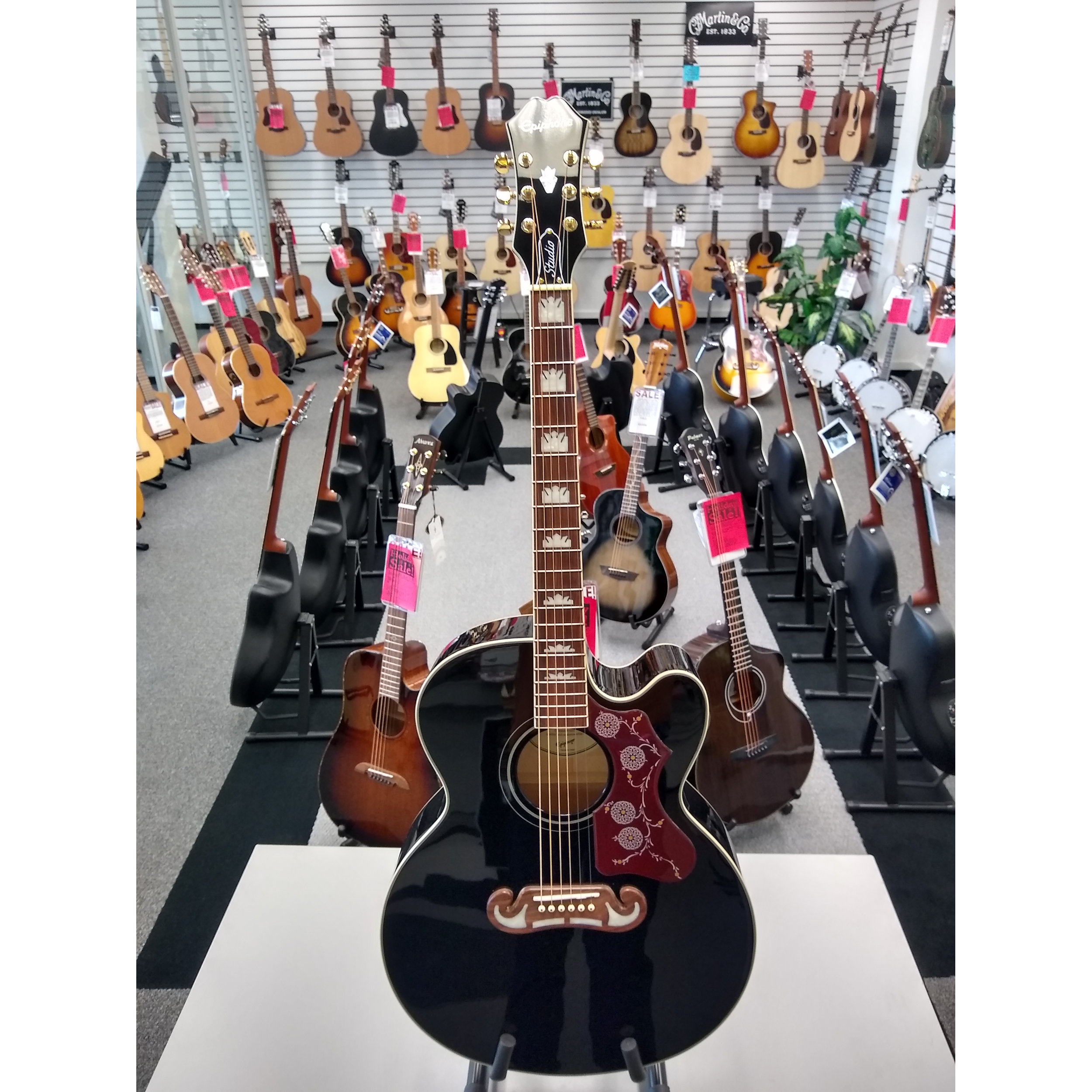 Epiphone Studio J200 Black/Gold - Jim Laabs Music Store