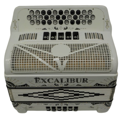 Excalibur Crown Custom 5 Switch Siberian White Polish W/Silver Sparkle ...