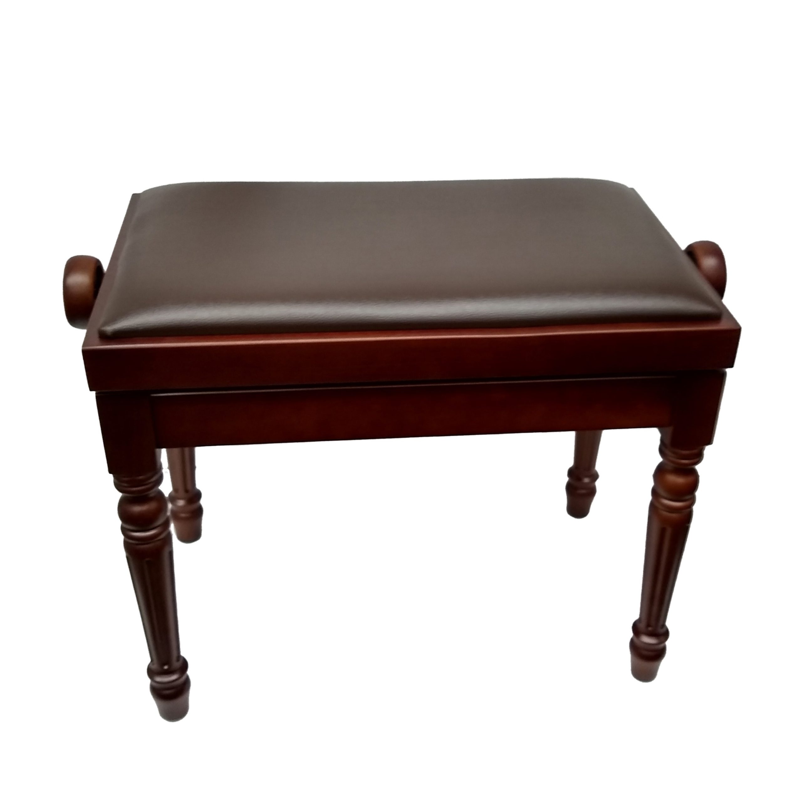 Frederick Adjustable Piano Bench Walnut Satin Louis - Jim Laabs Music Store