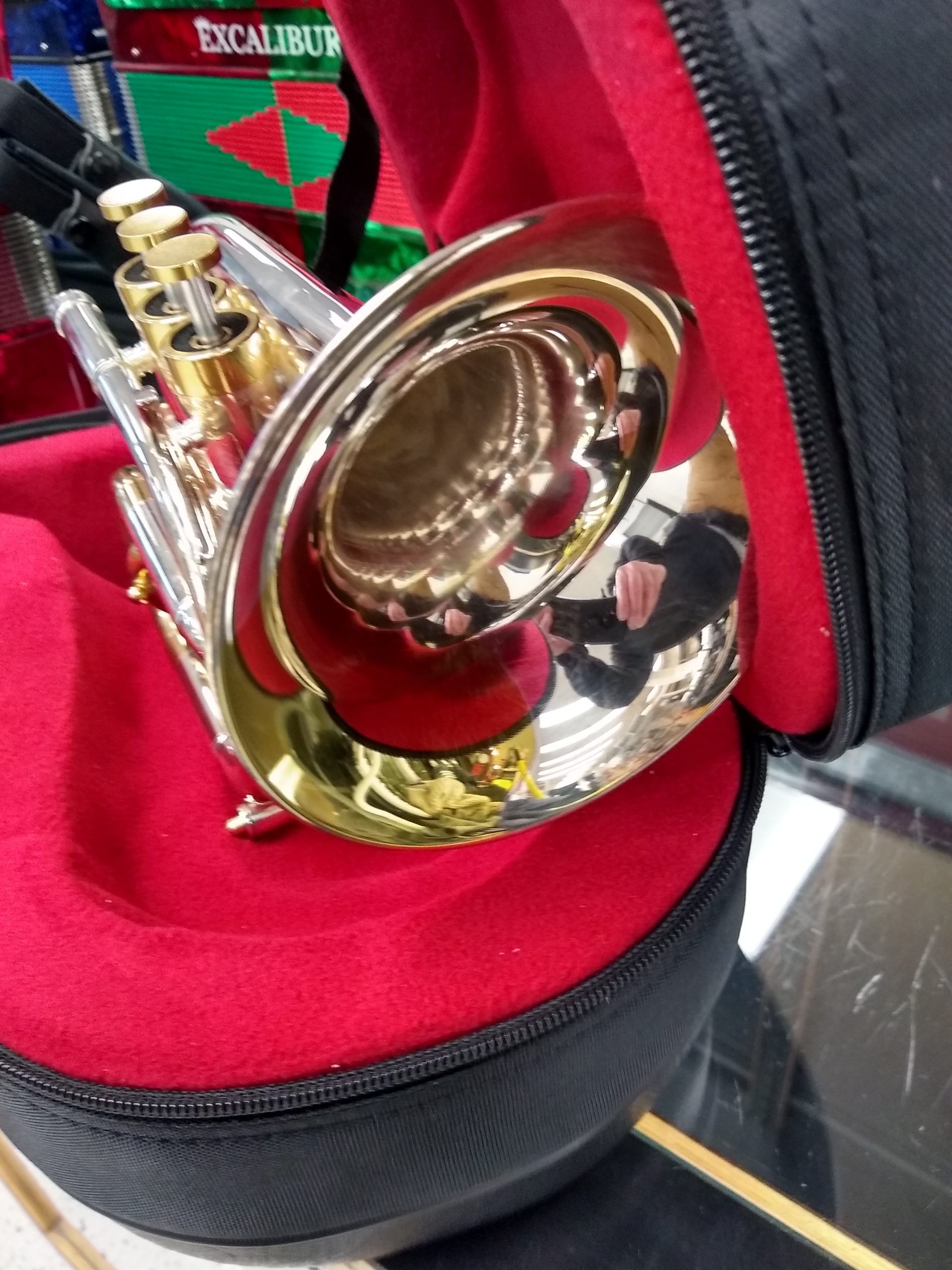 Schiller Centertone Pocket Trumpet Silver/Gold Bb - Jim Laabs Music Store