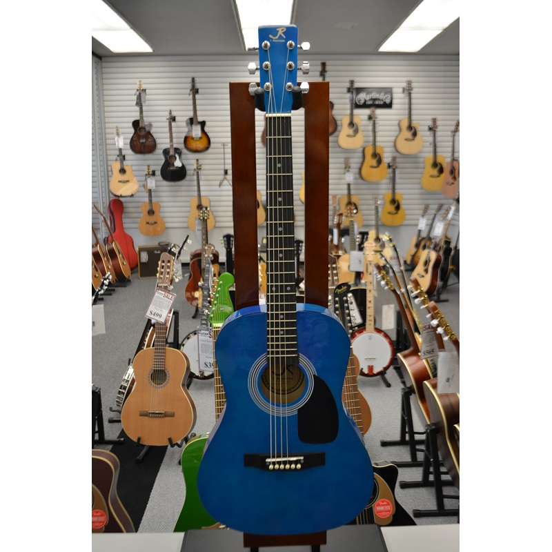 J. Reynolds 36" Student Acoustic Guitar - Transparent Blue - Jim Laabs ...