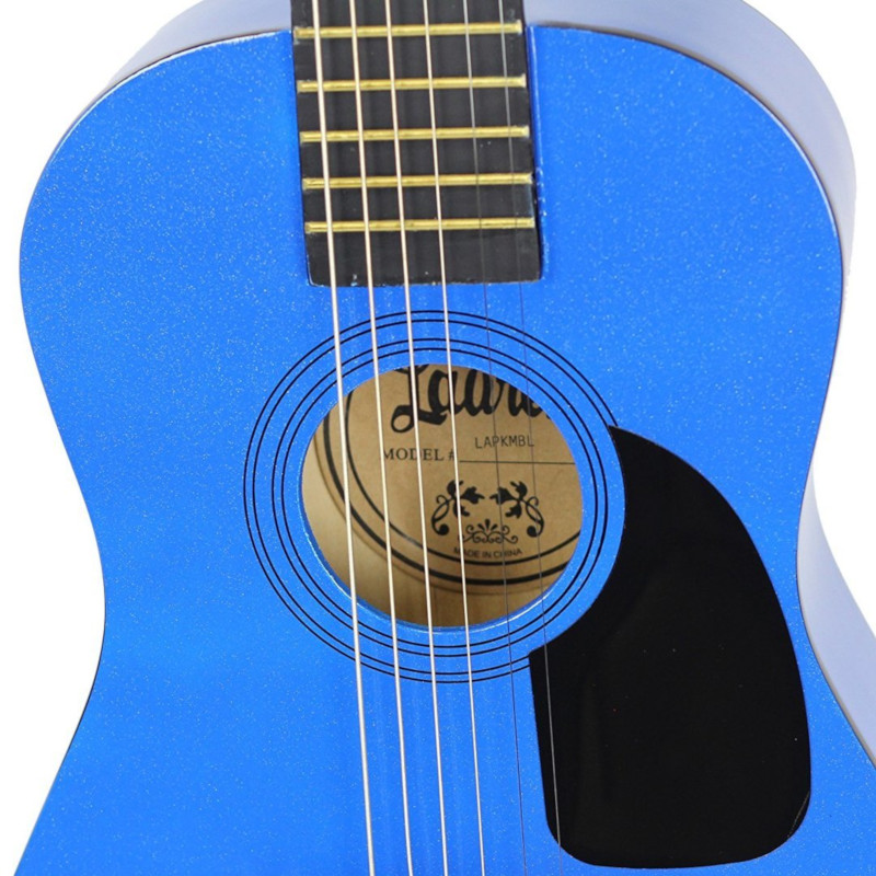 Lauren 30" Student Acoustic Guitar Package Metallic Blue - Jim Laabs ...