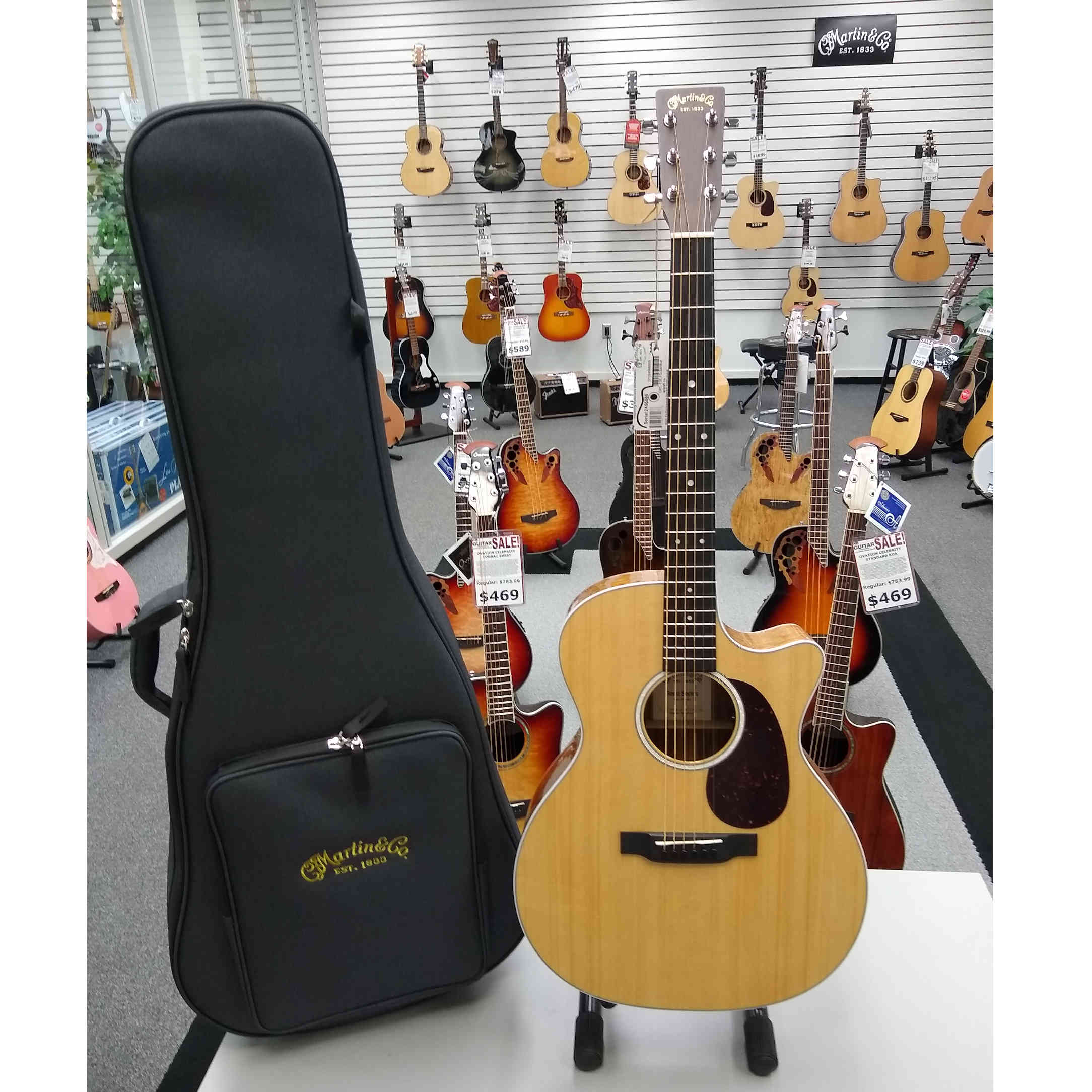 Martin GPC-13E Road Series Acoustic-Electric Guitar - Natural - Jim ...