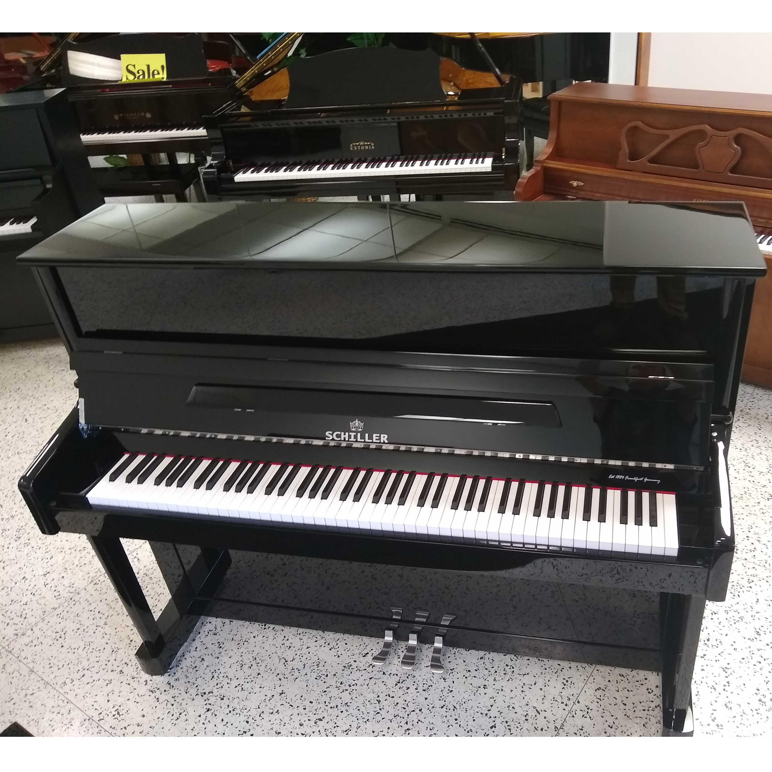 Schiller Berlin Performance Upright Black Polish/Chrome - Jim Laabs ...