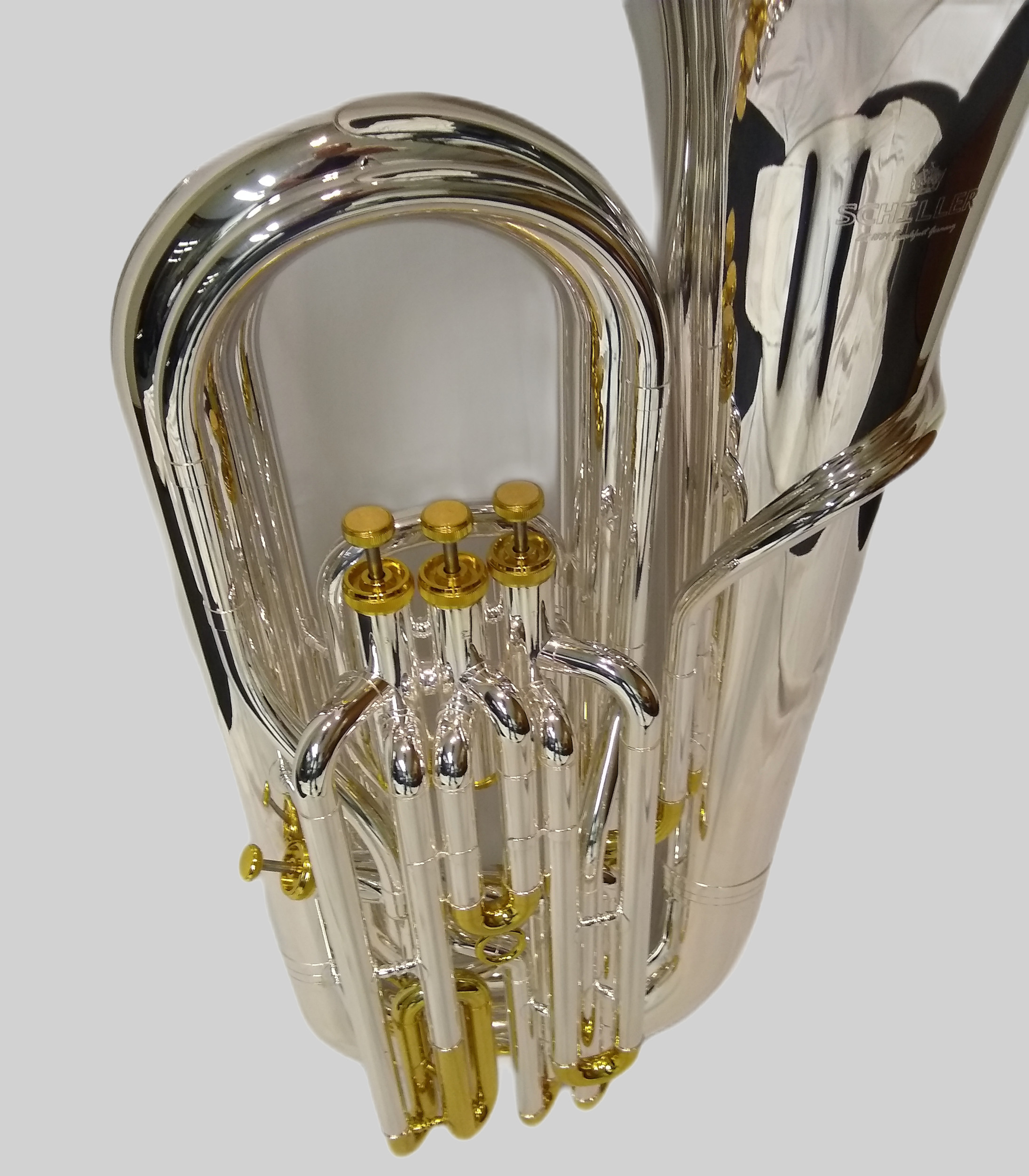 Schiller American Heritage 4 Valve Piston Sidekick CC Tuba - Silver ...