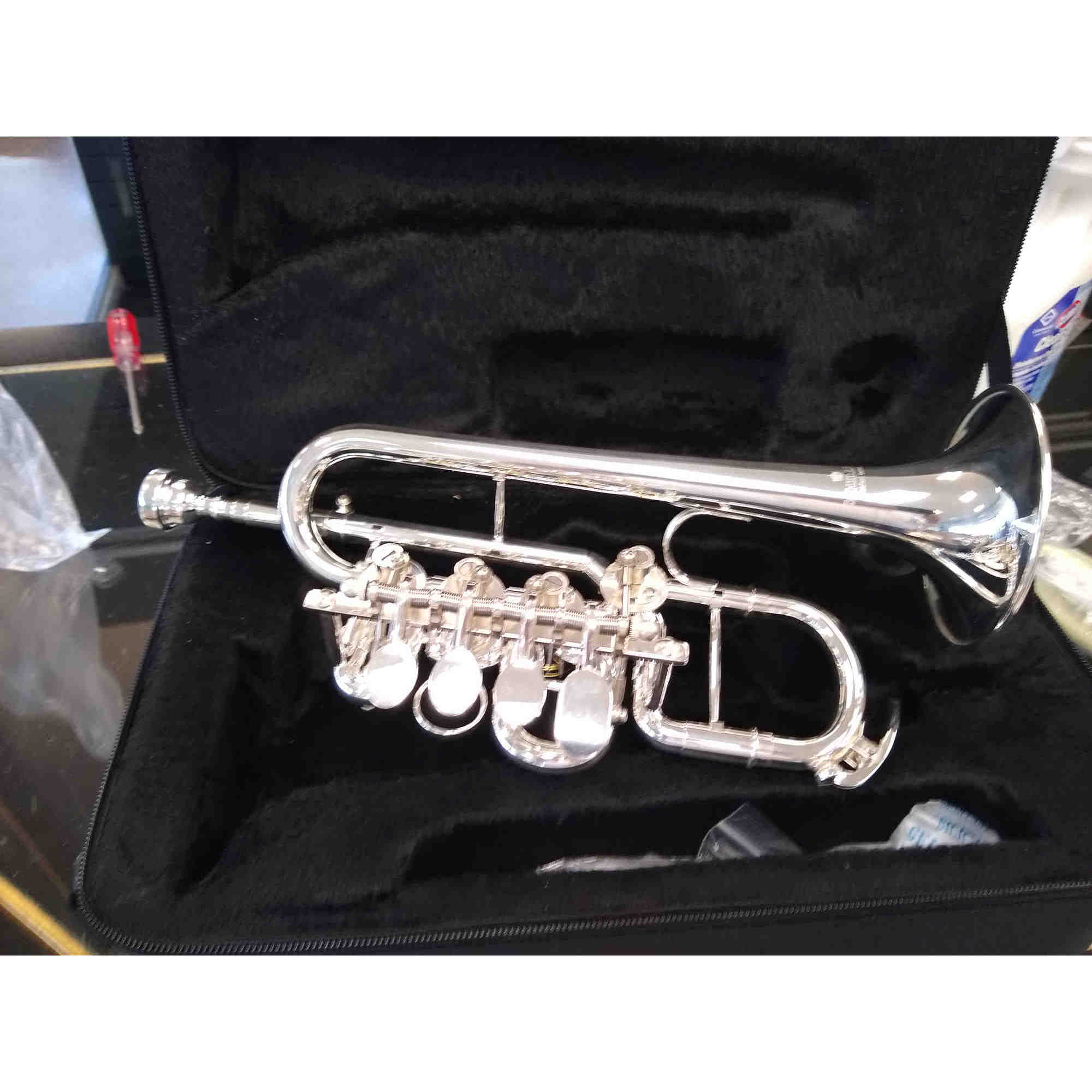 Schiller Elite Rotary Valve Piccolo Trumpet Silver Plated/Gold - Jim ...