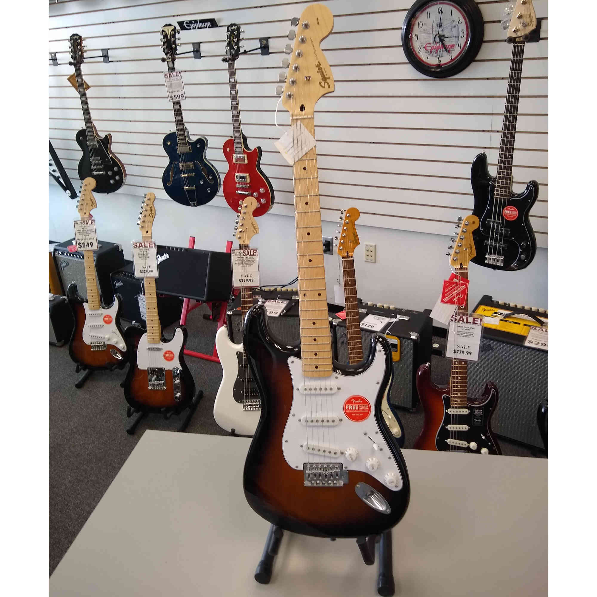 Squier Affinity Strat Tobacco Burst with Maple Fingerboard - Jim Laabs ...