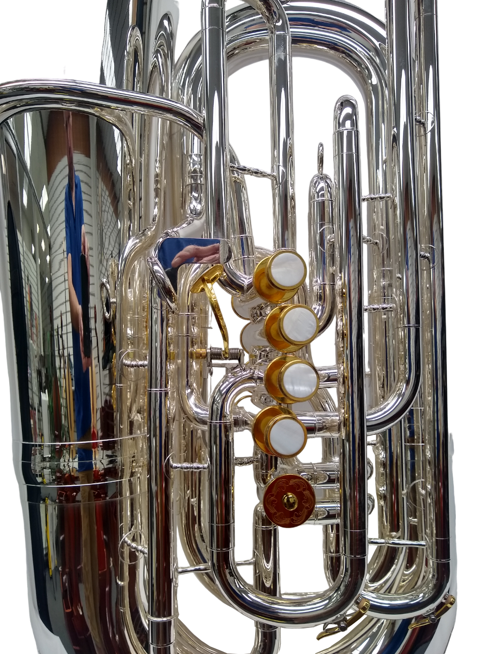 Schiller Studio Elite CC Compensating 5 Valve Tuba Silver Plated - Jim ...
