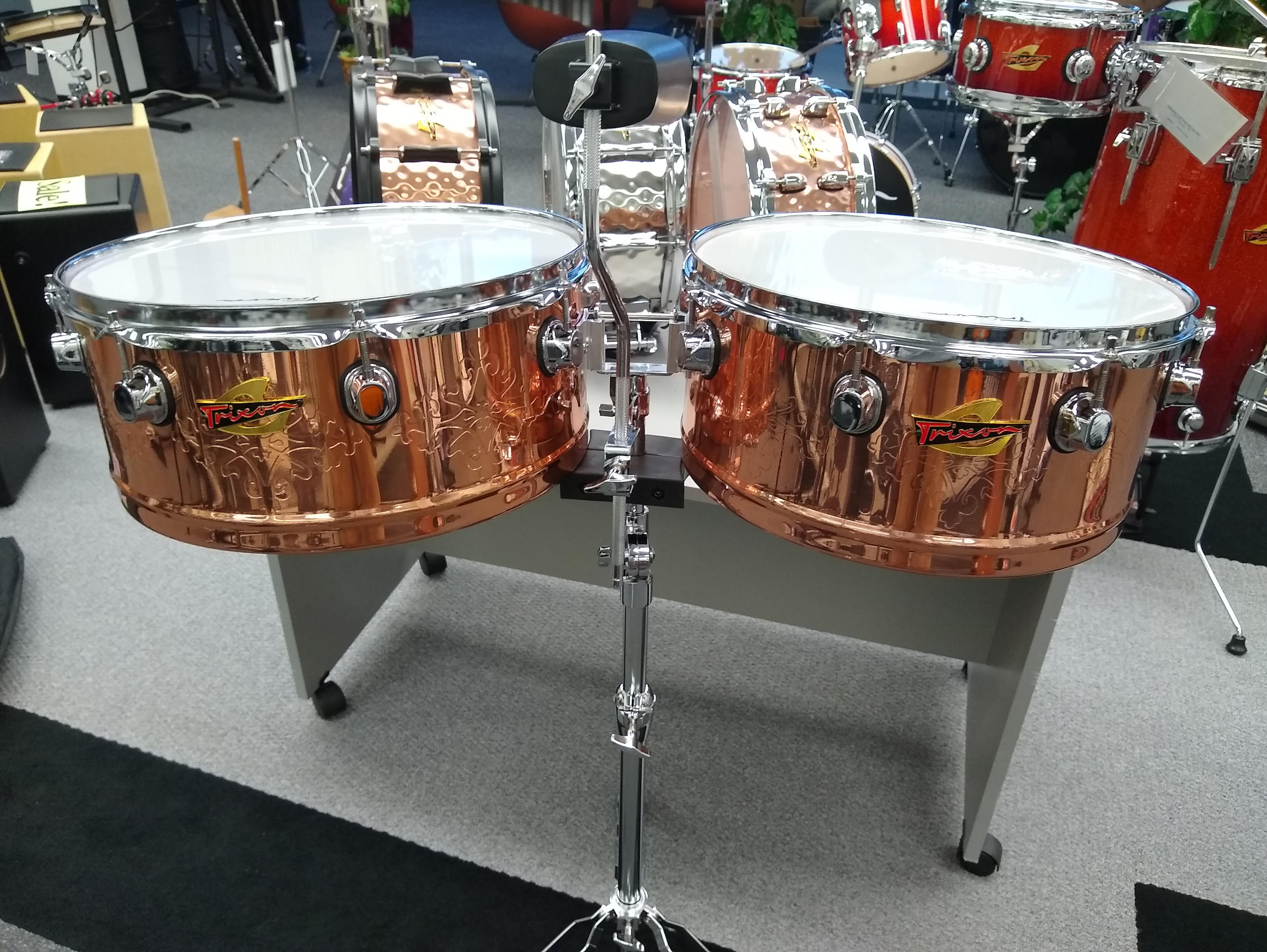 Trixon Hamburg Copper Timbales - Jim Laabs Music Store