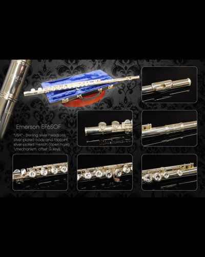 Emerson EF6 Flute Closed Hole Sterling Silver Headjoint - Jim Laabs ...