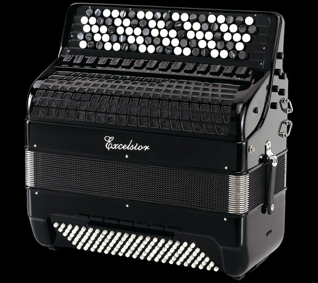 Excelsior B458 120 Bass Chromatic Accordion - Jim Laabs Music Store