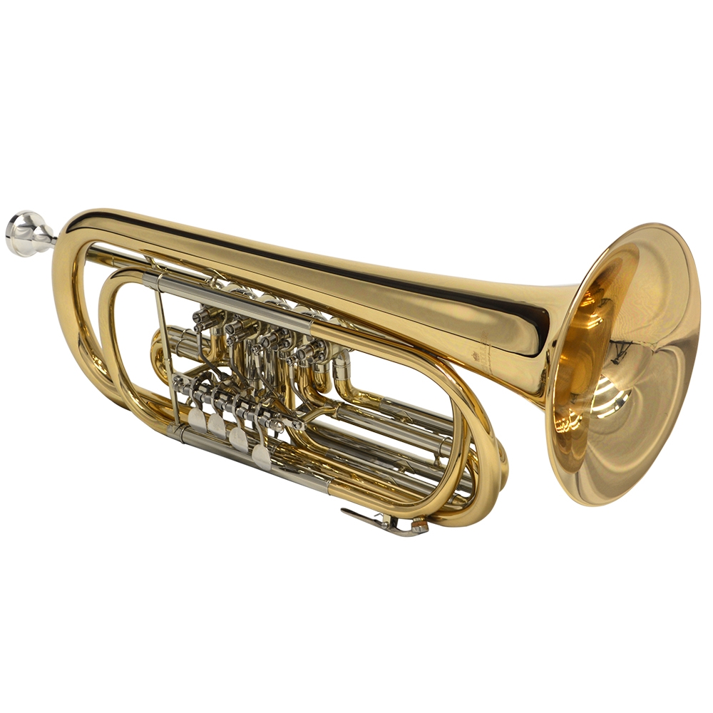 Schiller Frankfurt Elite Rotary Bass C Trumpet - Jim Laabs Music Store