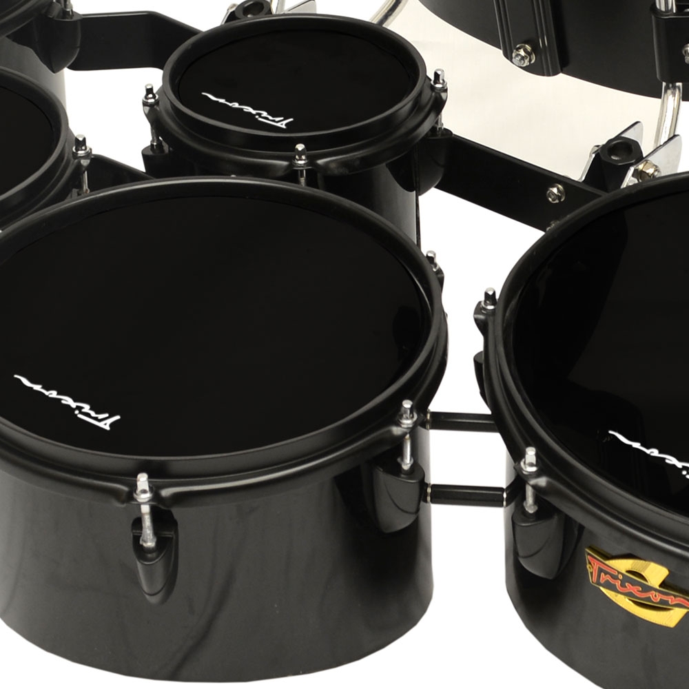 Trixon Pro Marching Toms Set of 5 Black - Jim Laabs Music Store
