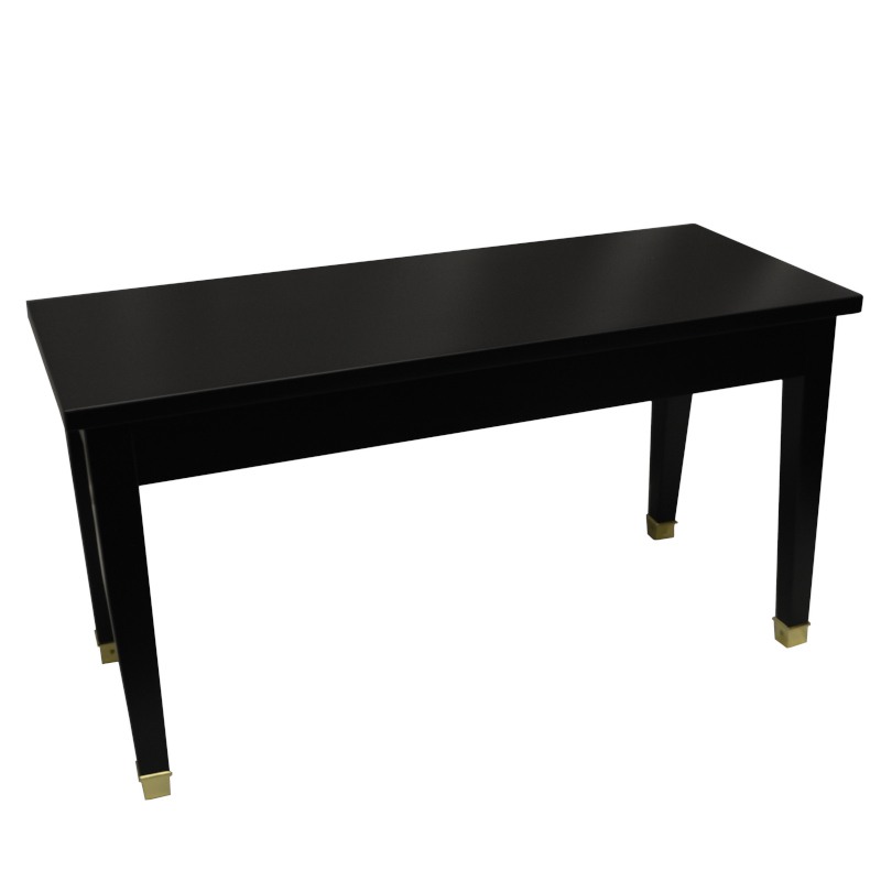 Frederick Professional Studio Hard Top Piano Bench -Ebony Satin w/Brass ...