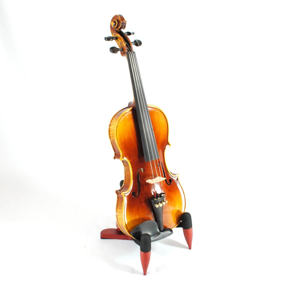 Frederick Wooden Violin Stand - Cherry Mahogany - Jim Laabs Music Store