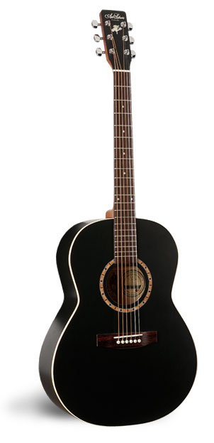 Art & Lutherie Folk Cedar Black Acoustic Guitar - Jim Laabs Music Store