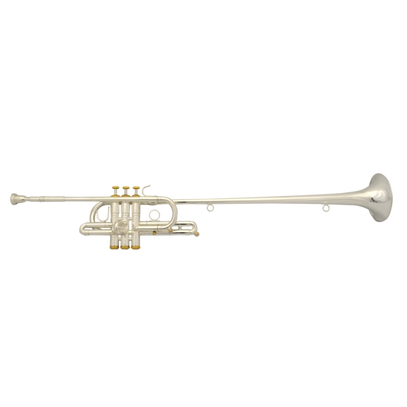 Schiller Elite Herald Trumpet Silver & Gold Plated - Jim Laabs Music Store