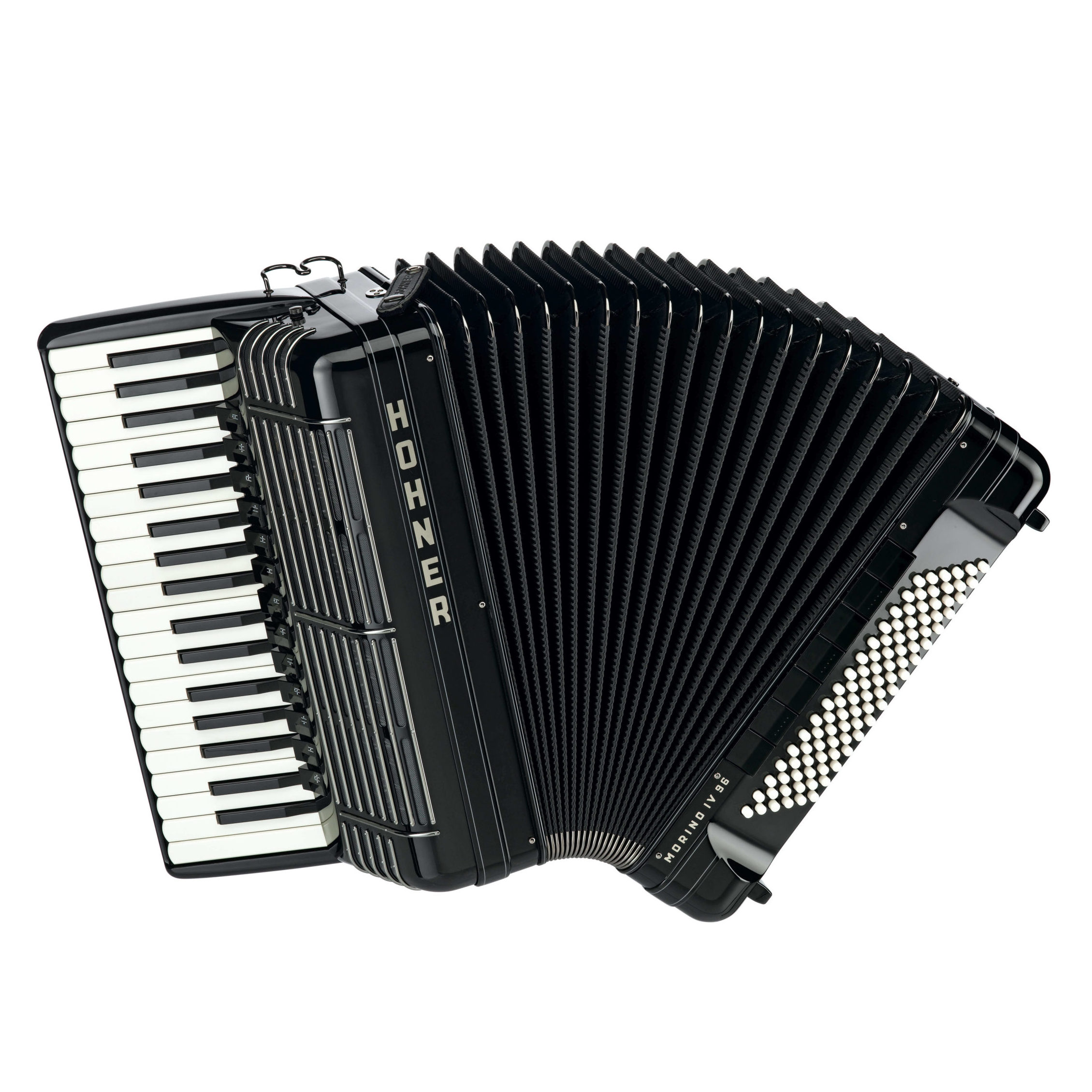 Hohner Morino IV 96 Tremolo, black - Jim Laabs Music Store