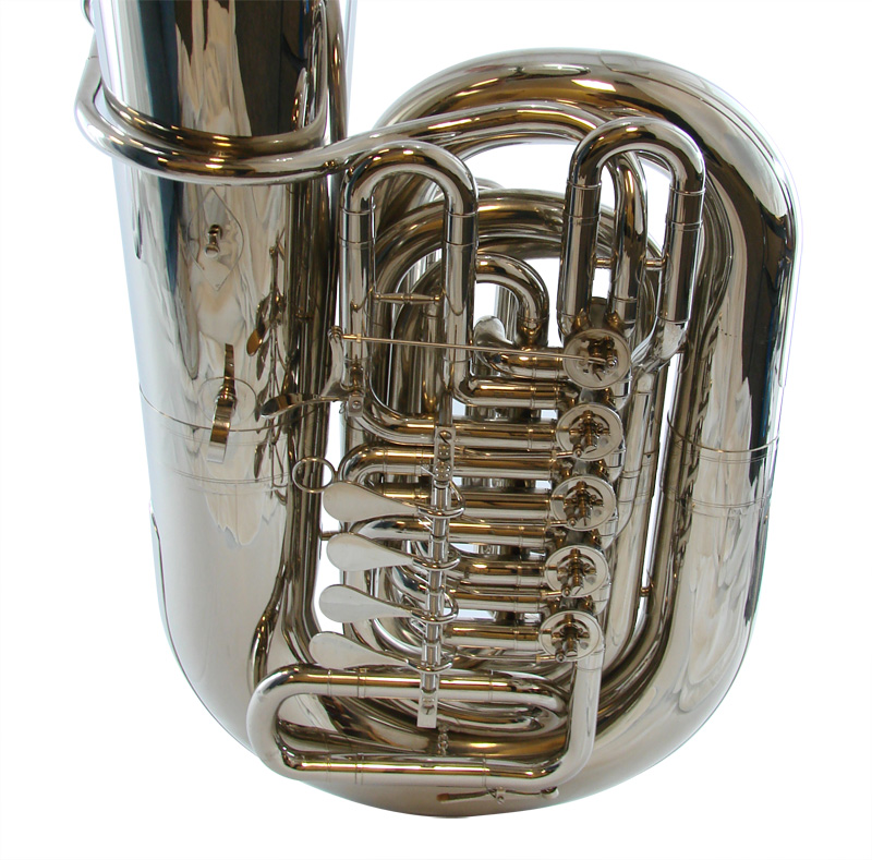 Schiller American Heritage 5 Valve Rotary CC Tuba Nickel Plated - Jim ...