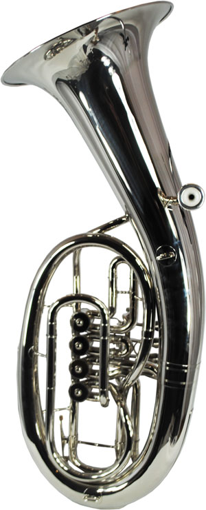 Schiller Elite 4 Valve Rotary Euphonium - Silver - Jim Laabs Music Store