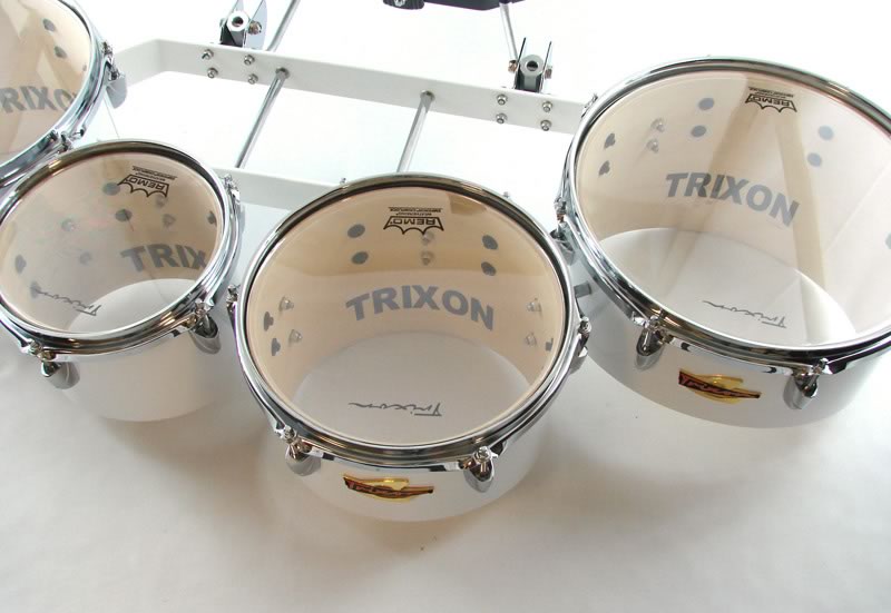 Trixon Pro Marching Toms set of 4 white - Jim Laabs Music Store