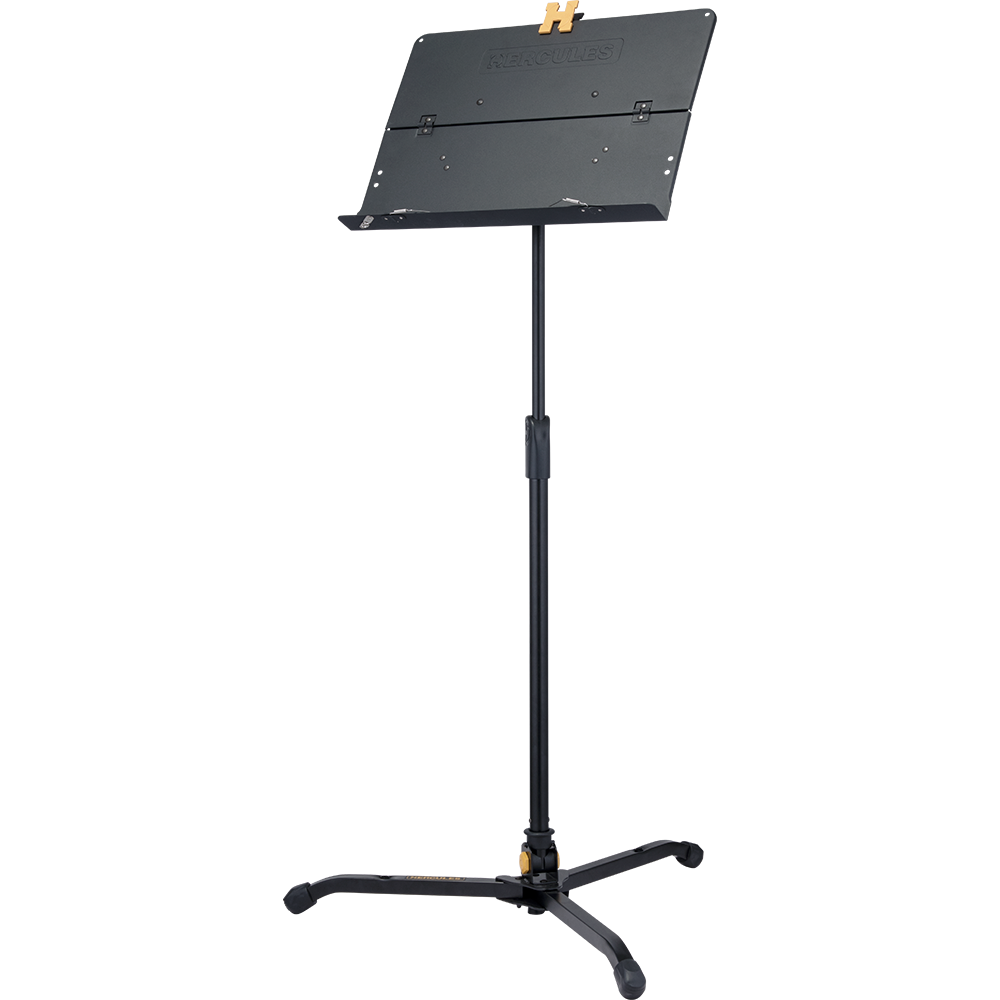 Hercules EZ Clutch Tripod Orchestra Stand with Foldable Desk - Jim ...