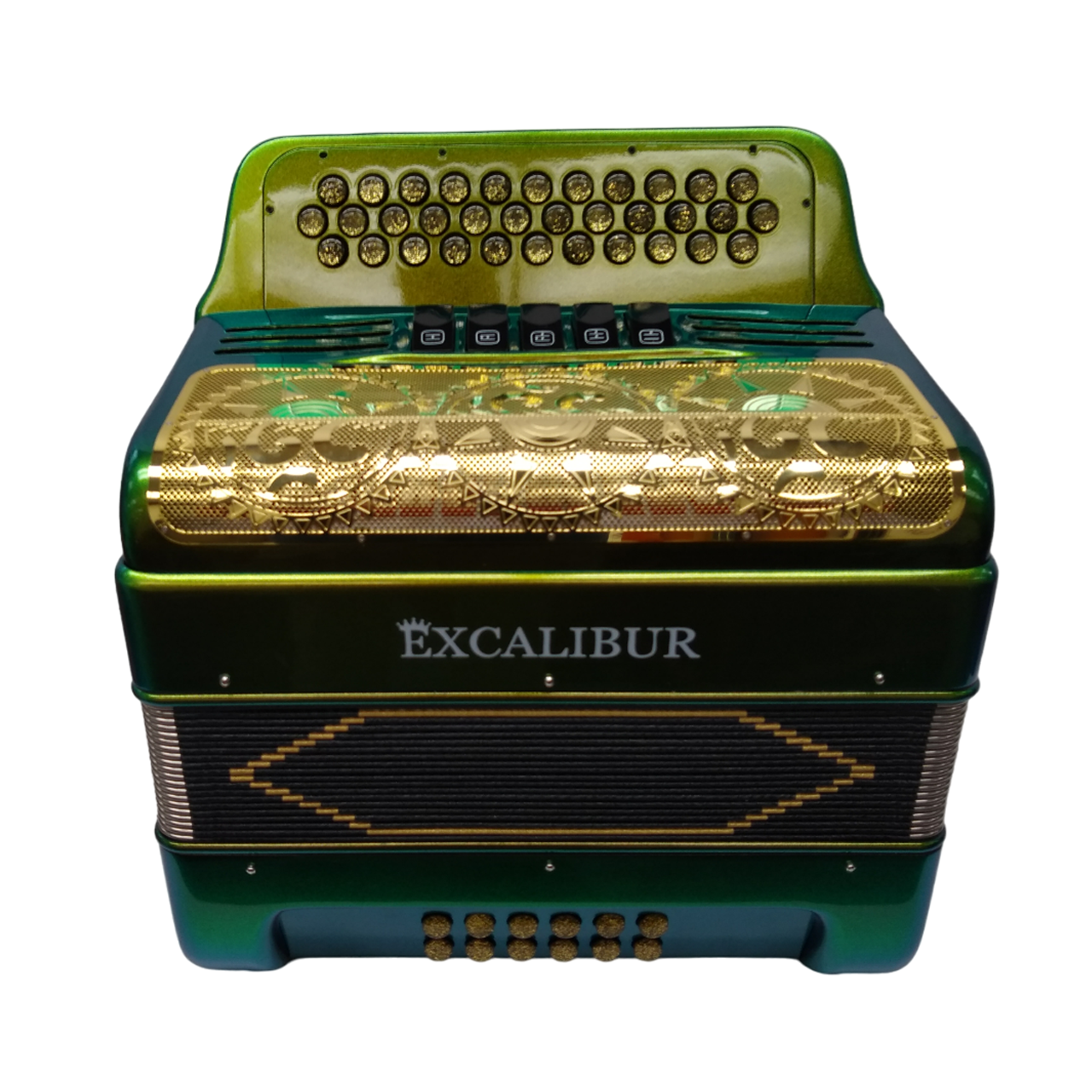 Excalibur Super Classic PSI 34 Key 5 Switch Everglades Green Sparkle ...