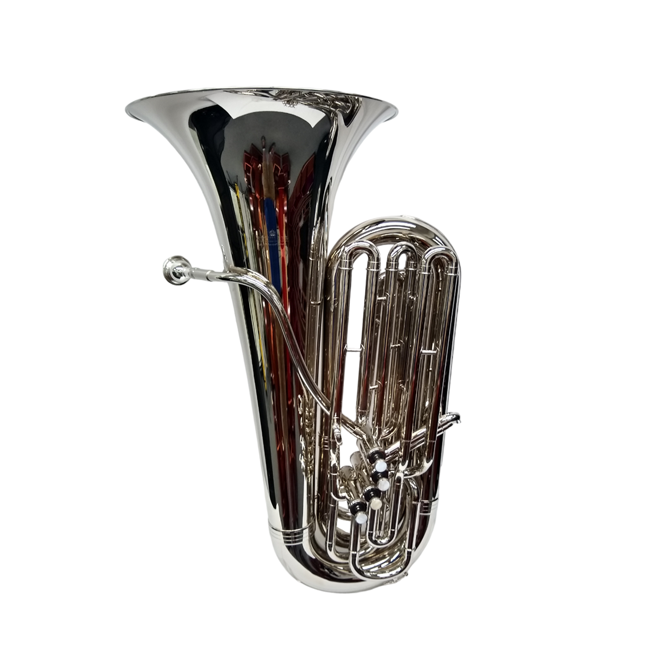 Schiller Elite 4 Valve Front Action Tuba Nickel Plated - Jim Laabs ...