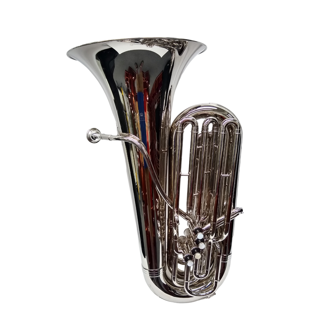 Schiller Elite 4 Valve Front Action Tuba Nickel Plated - Jim Laabs ...