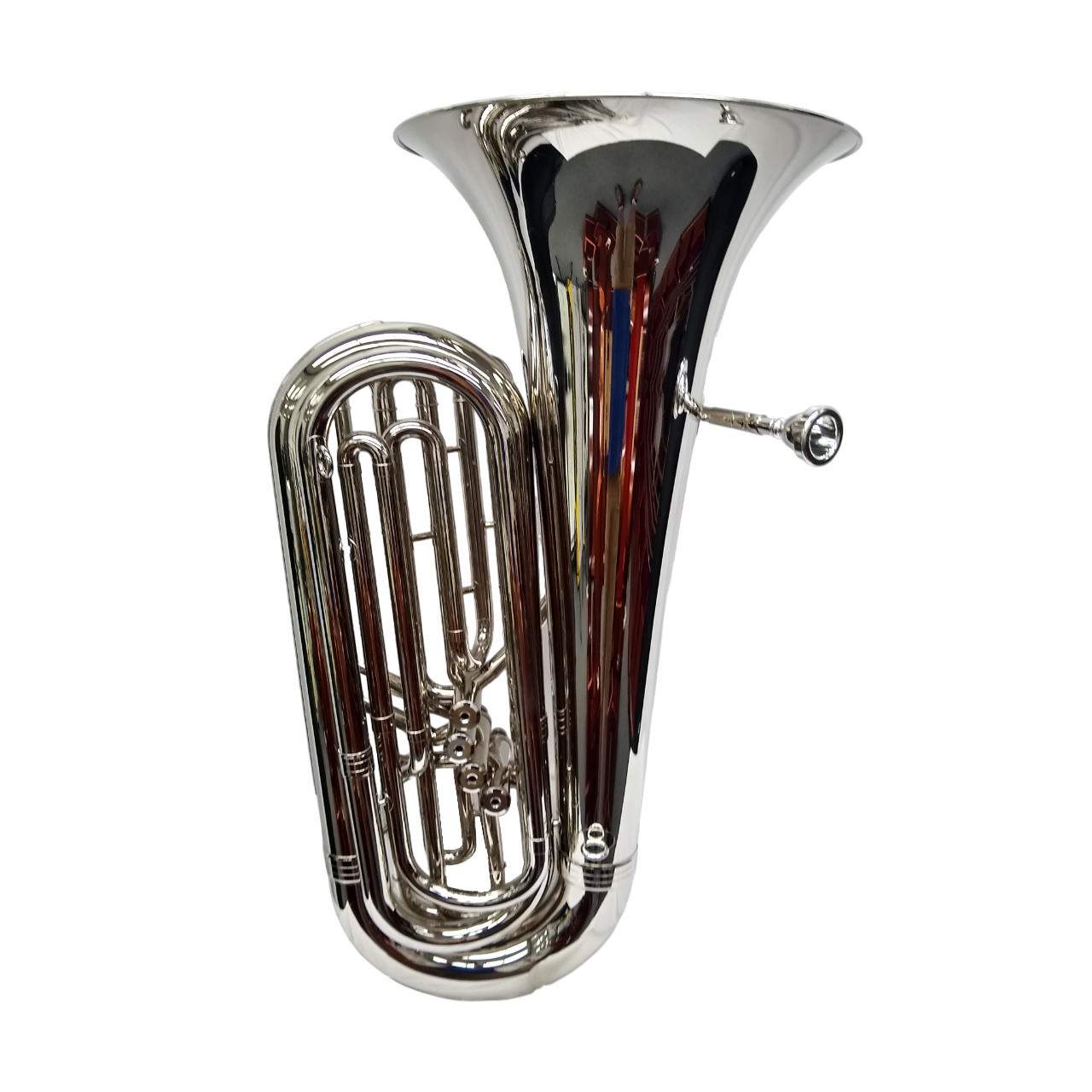 Schiller Elite 4 Valve Front Action Tuba Nickel Plated - Jim Laabs ...