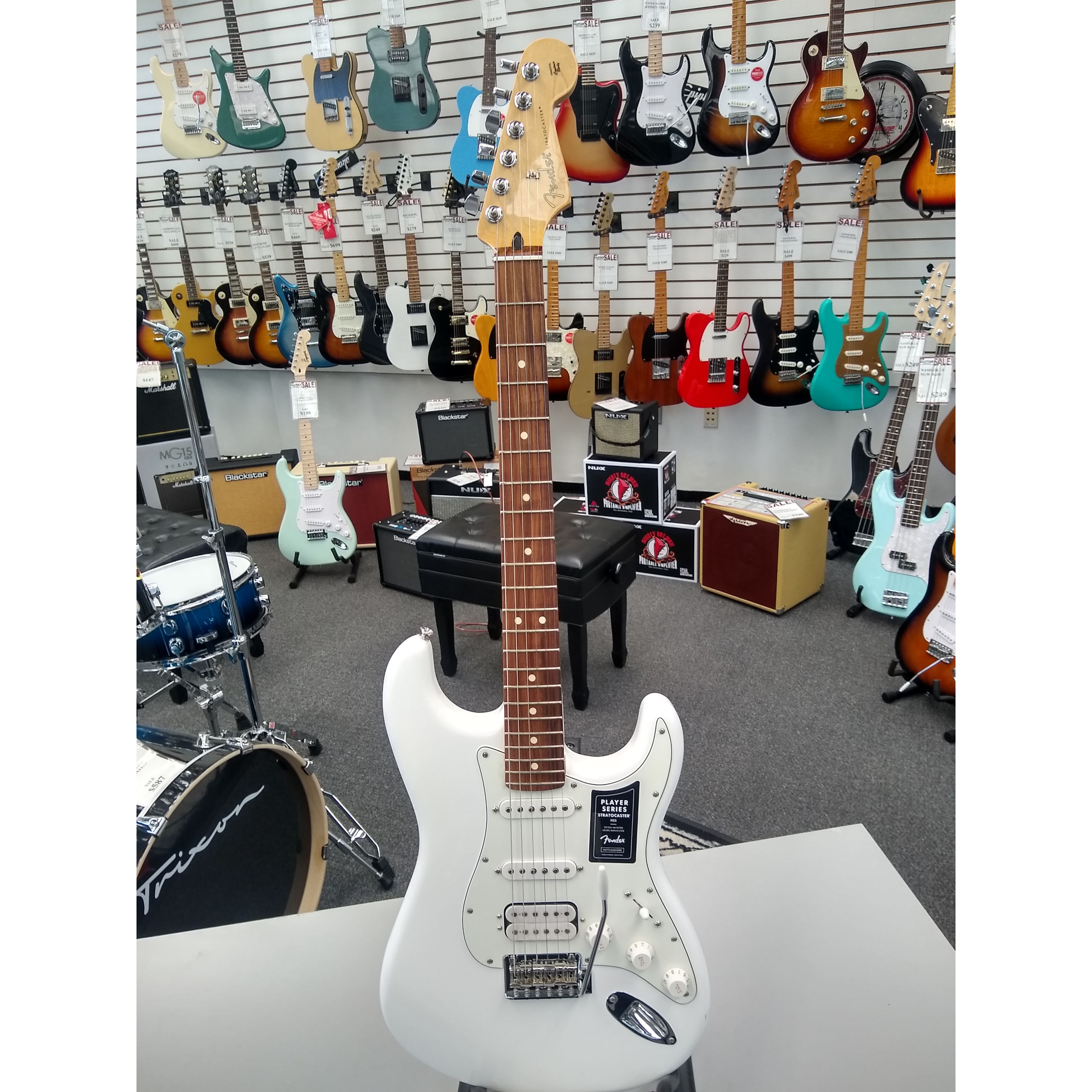Fender Player Strat Polar White HSS - Jim Laabs Music Store