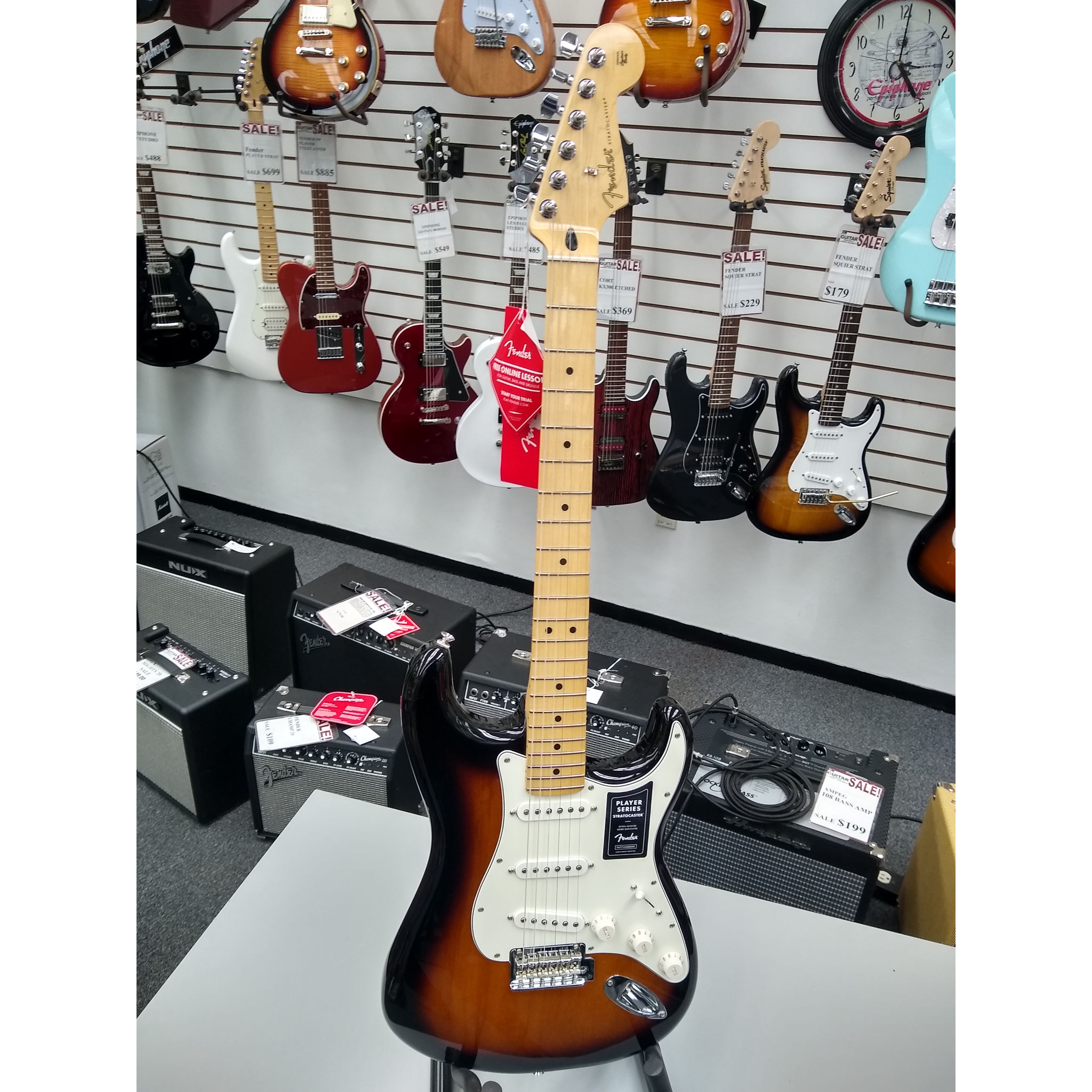 Fender Player Strat Vintage Tobacco Burst - Used Floor Model - Jim ...