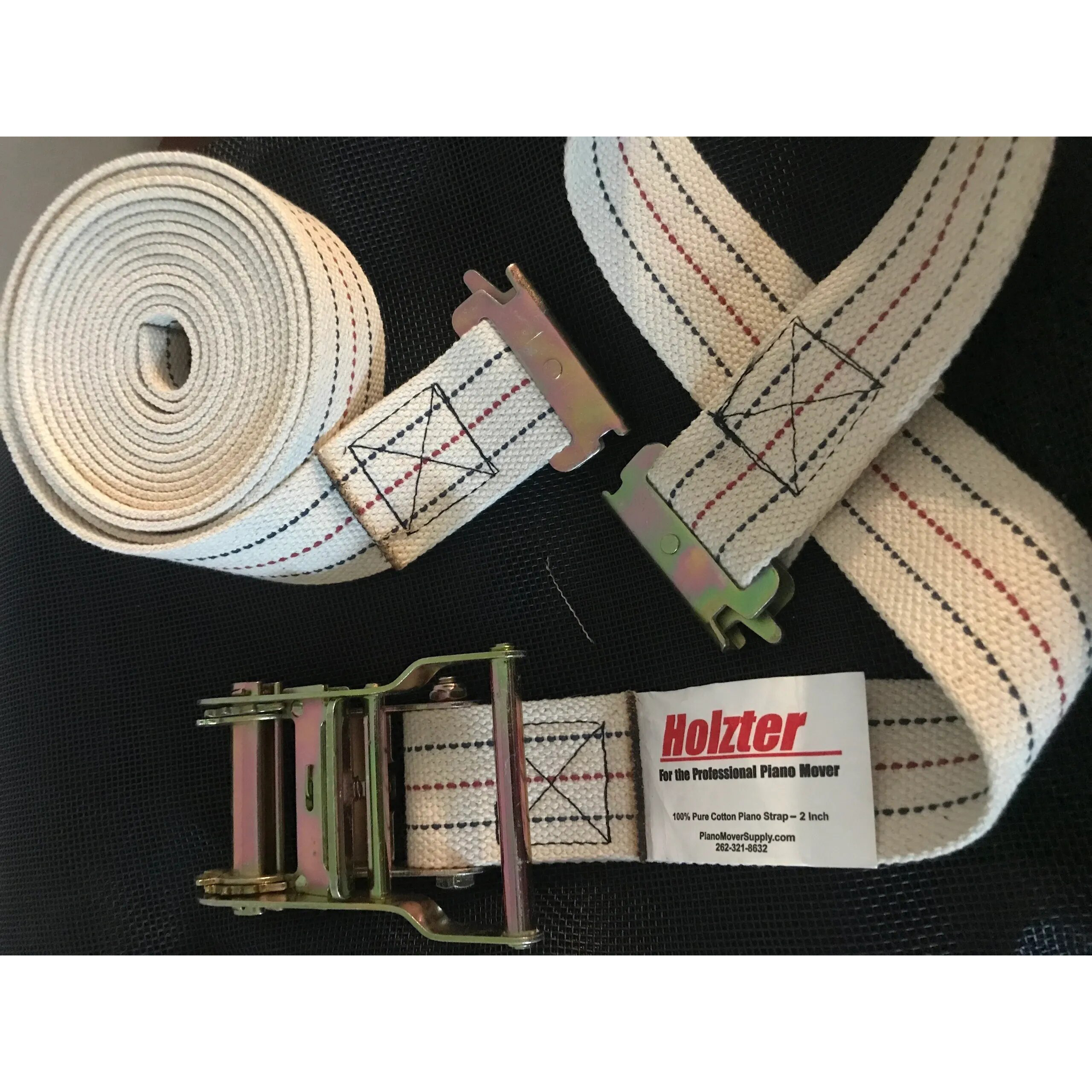 Holzter White Glove Cotton Moving E Track Straps pianos - Jim Laabs ...