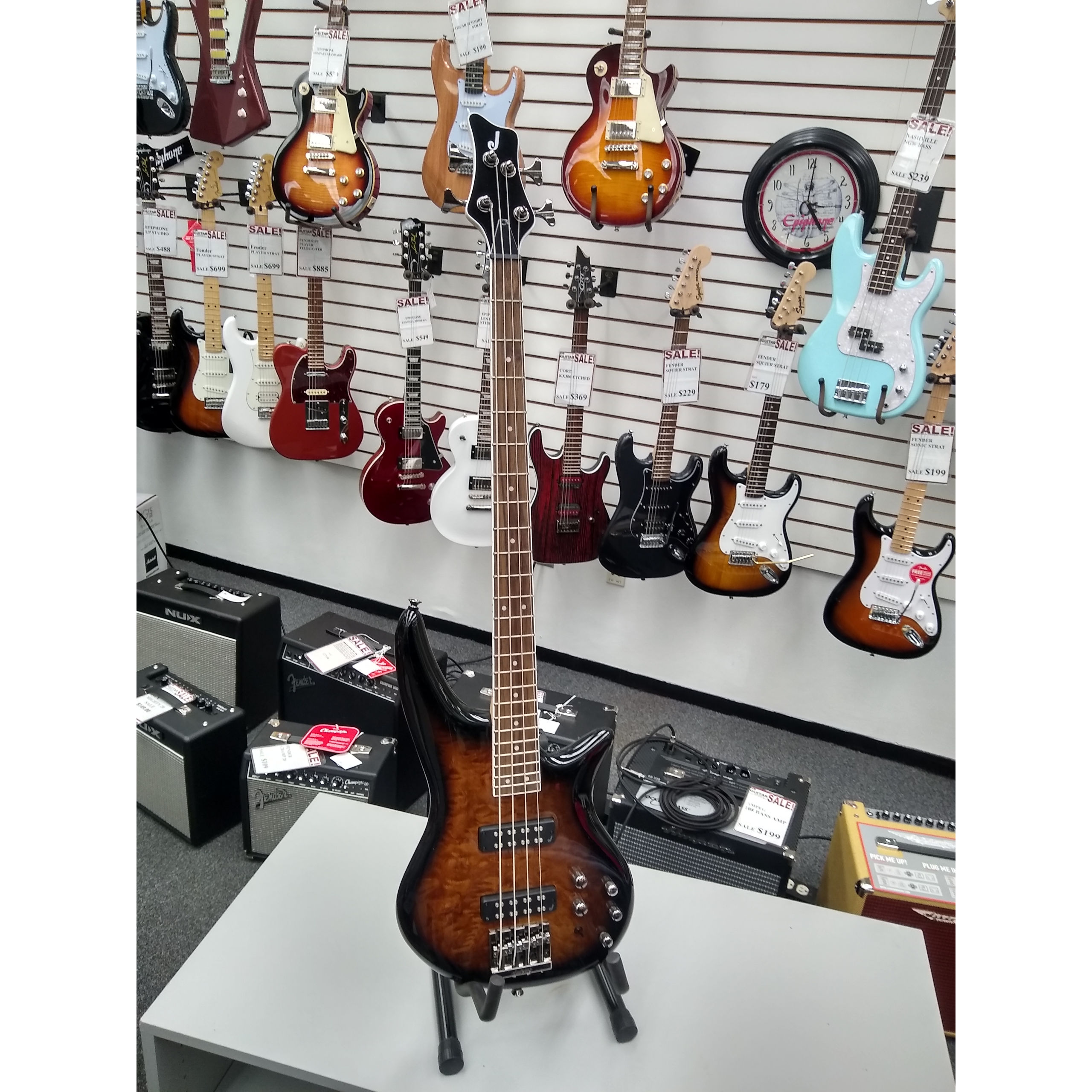 Jackson Bass Guitar JS3Q Quilted - Used Floor Model - Jim Laabs Music Store