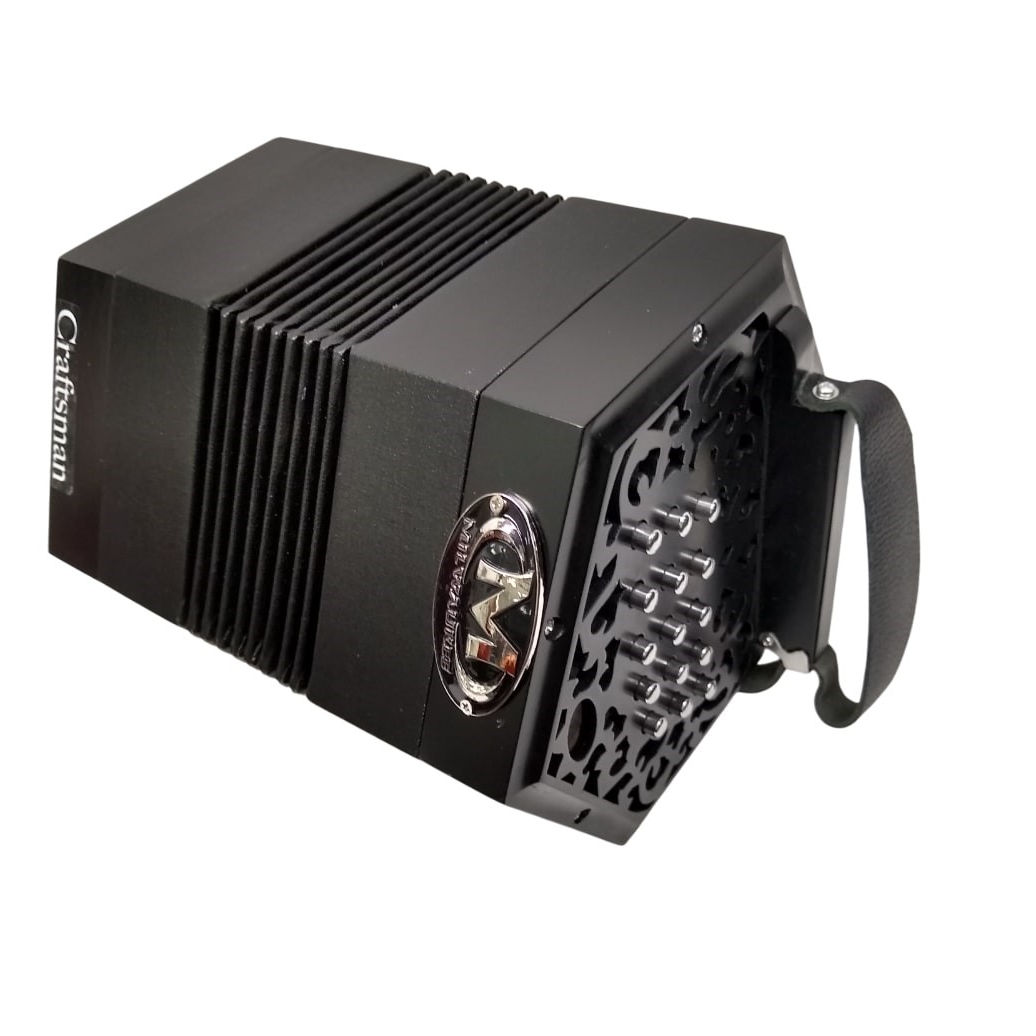 Milwaukee Craftsman 30 Key Anglo Concertina Black/Chrome - Jim Laabs ...