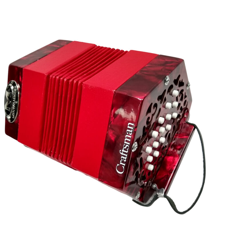 Milwaukee Craftsman 30 Key Anglo Concertina - Jim Laabs Music Store